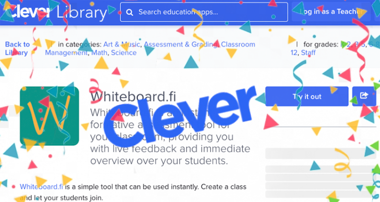 The Whiteboard.fi Clever integration is GO! – Whiteboard.fi Blog